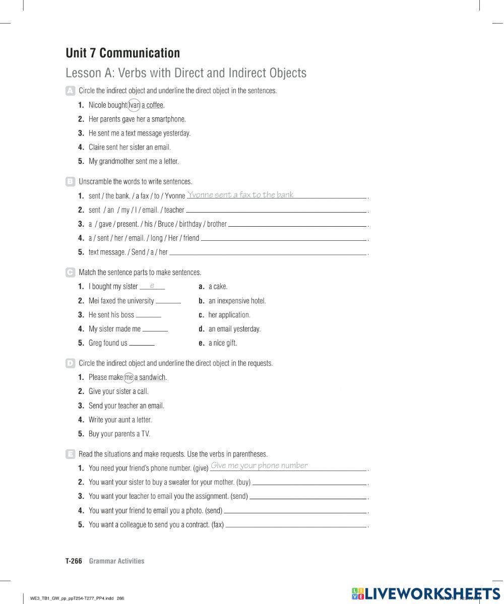 7A | Free Interactive Worksheets | 6579722