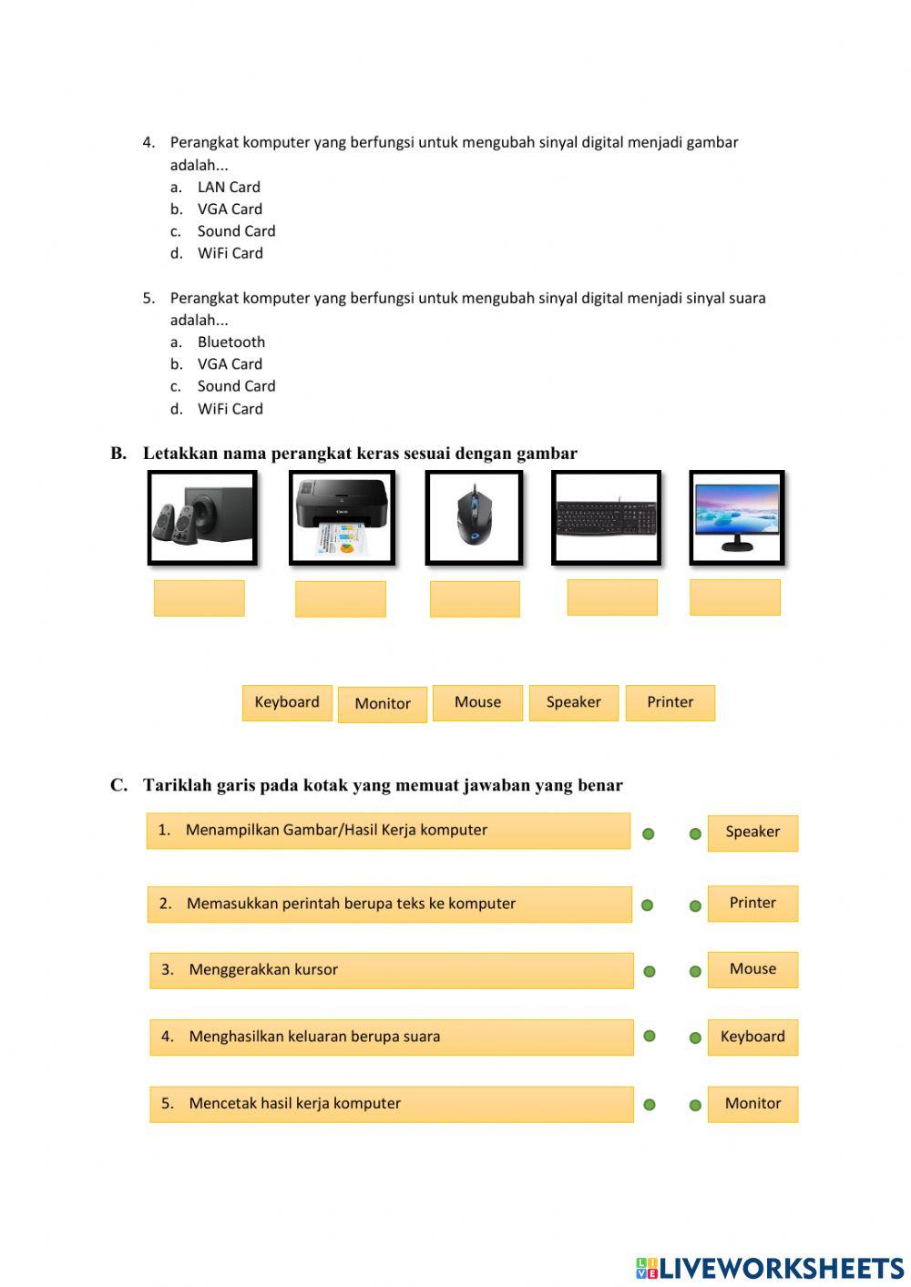 Perangkat Keras… | Free Interactive Worksheets | 983251