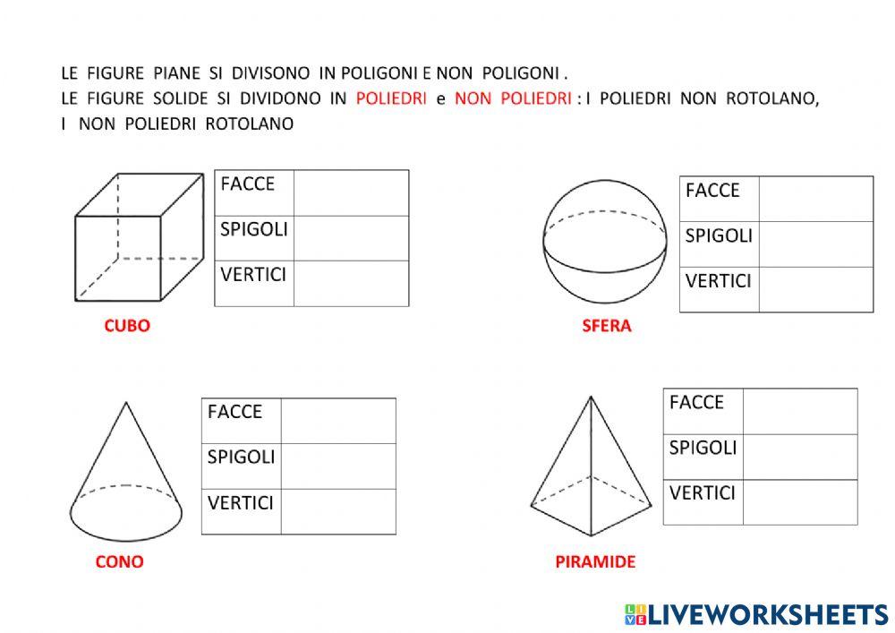 Solidi:facce, s… | Free Interactive Worksheets | 983744