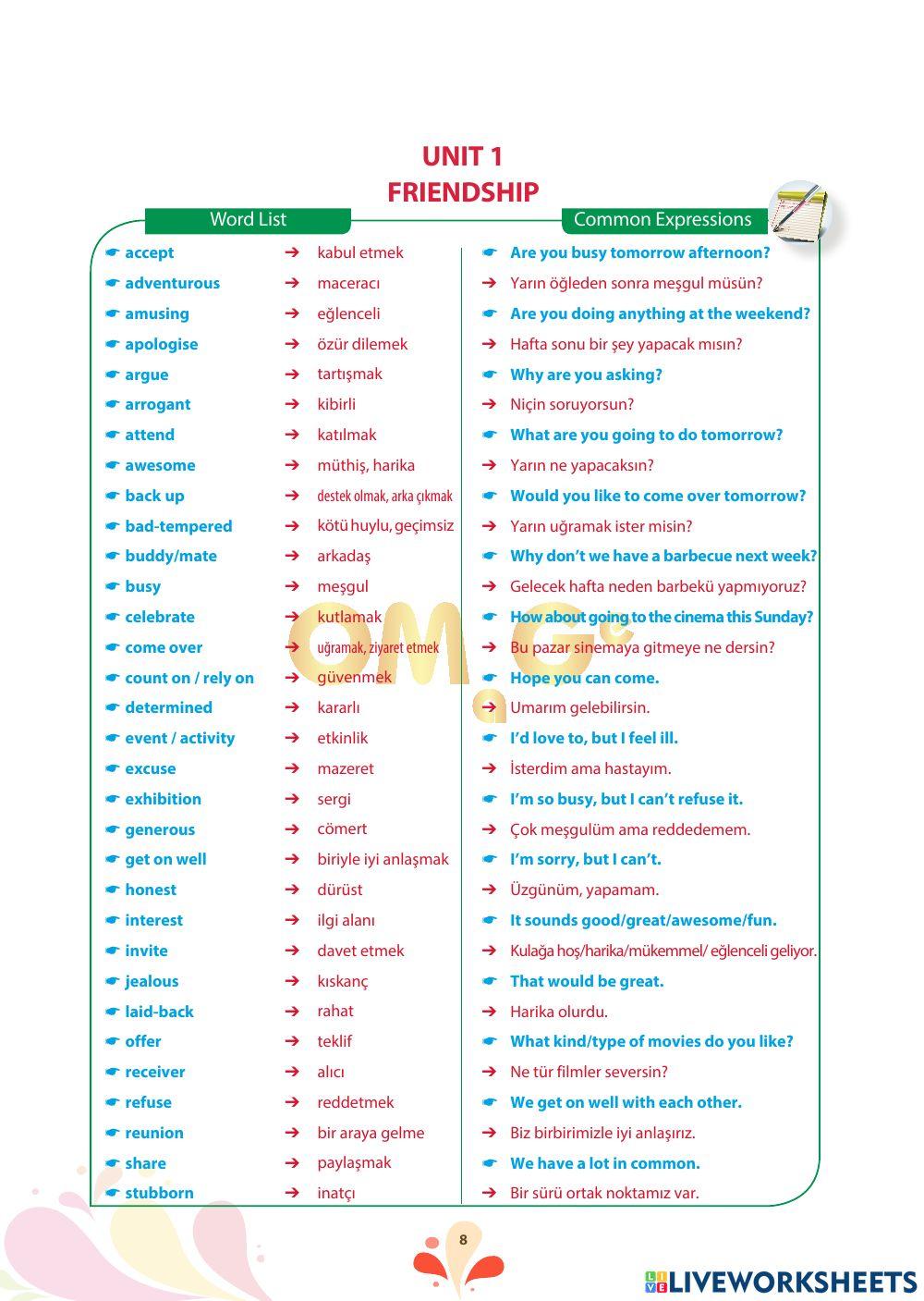 8TH GRADE - UNI… | Free Interactive Worksheets | 6580000
