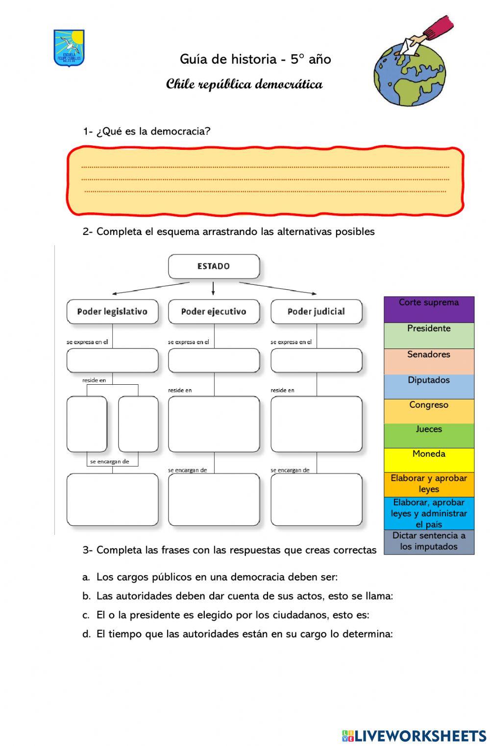 República democrática 984822 | Yéssica | Live Worksheets