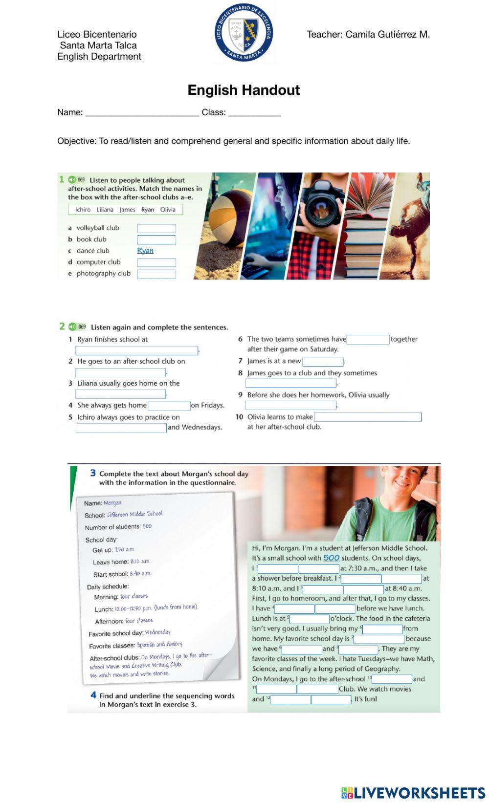 6580575 | Listening reading present simple