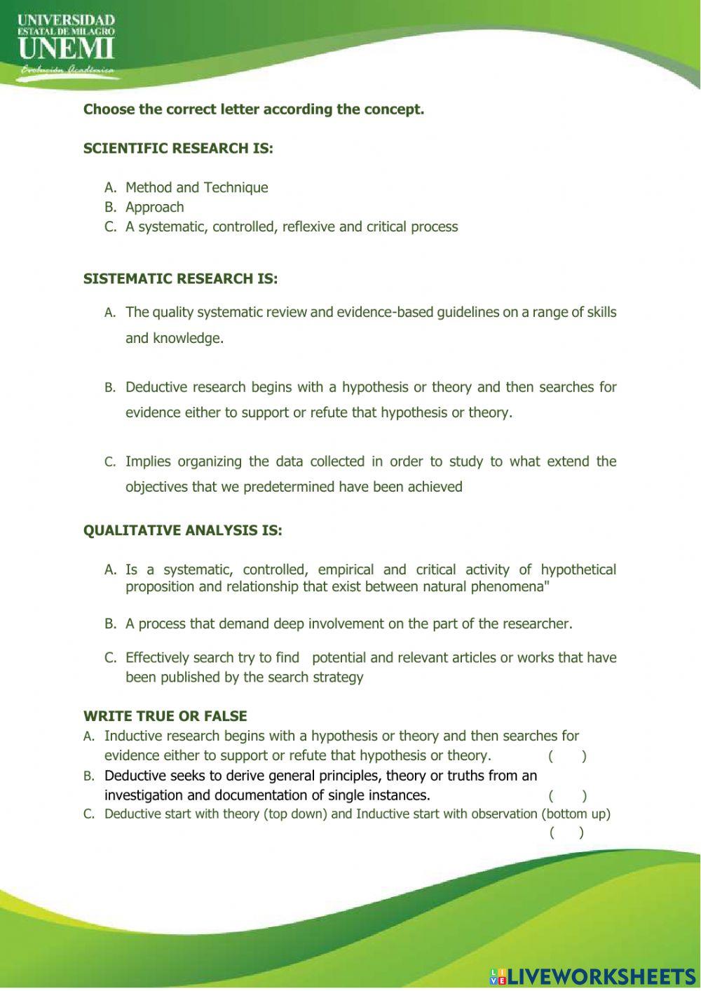 Overview worksheet | Live Worksheets