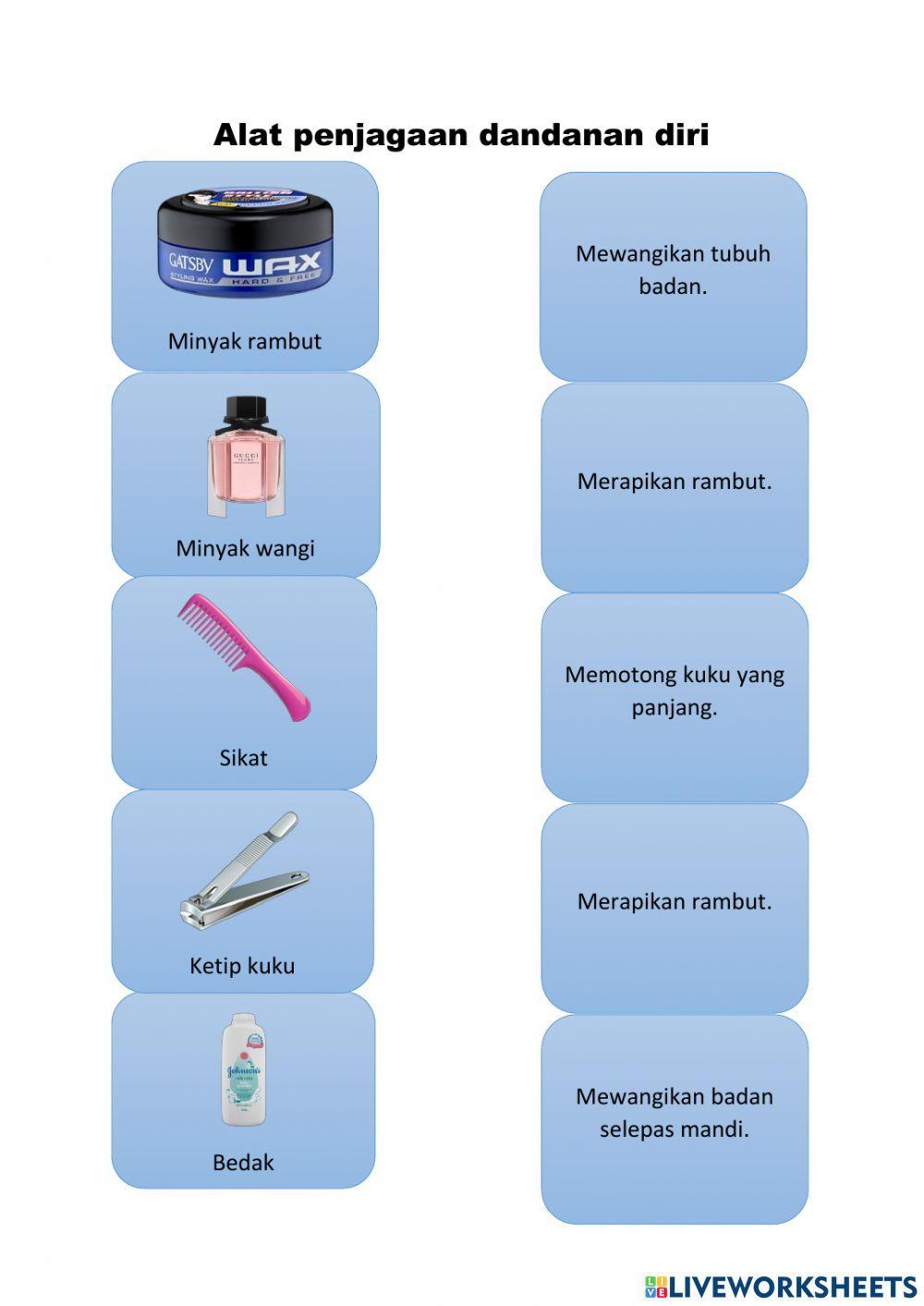 Pengurusan Diri Kemahiran Hidup Pendidikan Khas activity | Live Worksheets