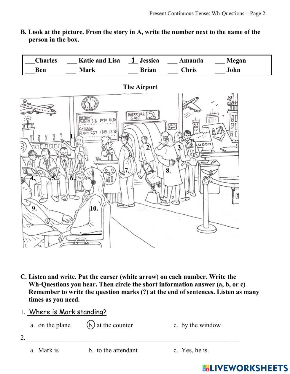 THE AIRPORT online exercise for | Live Worksheets