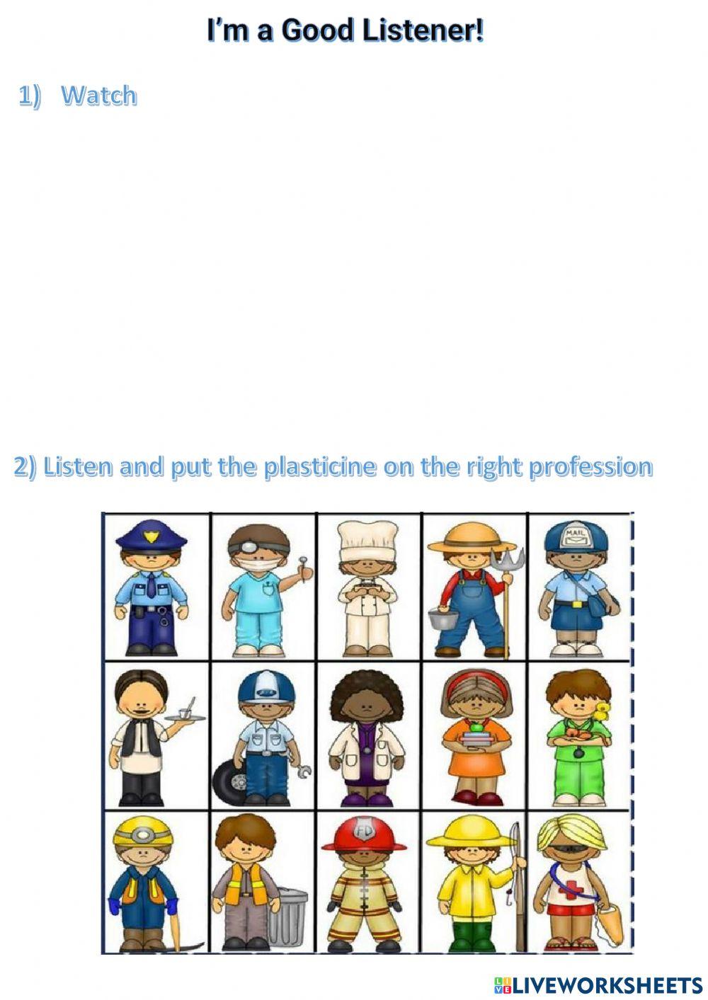 Professions and… | Free Interactive Worksheets | 986537