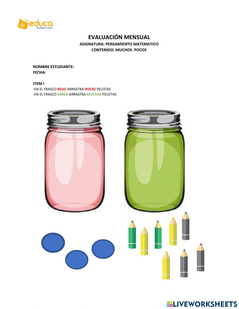 Pensamiento matematico interactive worksheet for nt2 | Live Worksheets