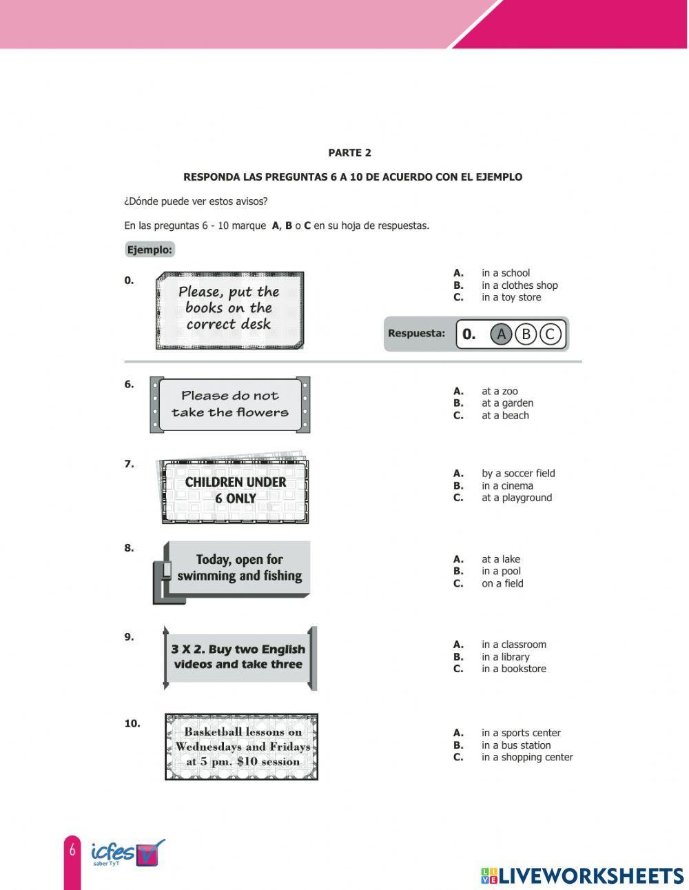 Práctica 2- ICF… | Free Interactive Worksheets | 1052316