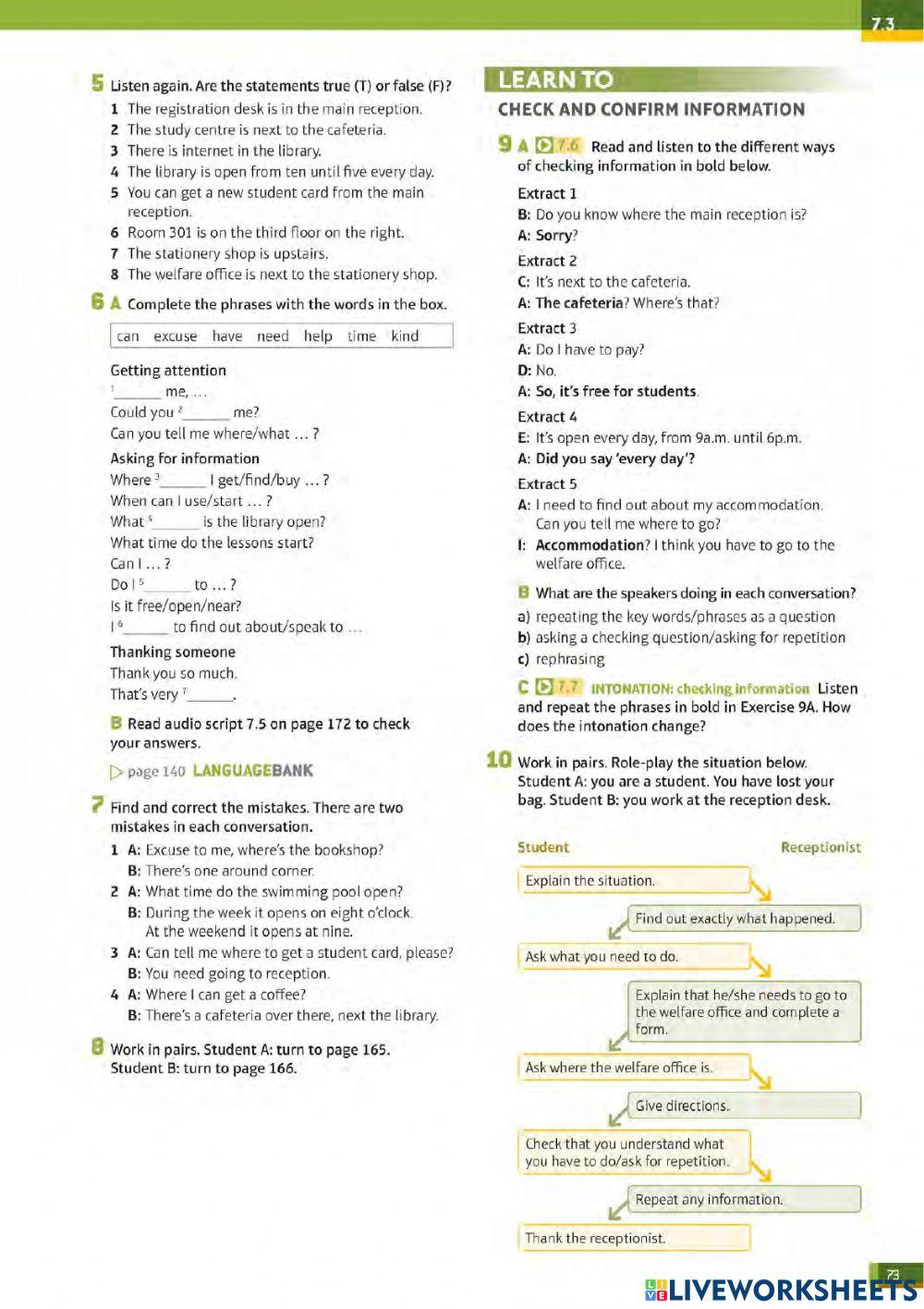 Unit 7 SB (Speak Out Pre-Int) 6617804 | M_LauraR24 | Live