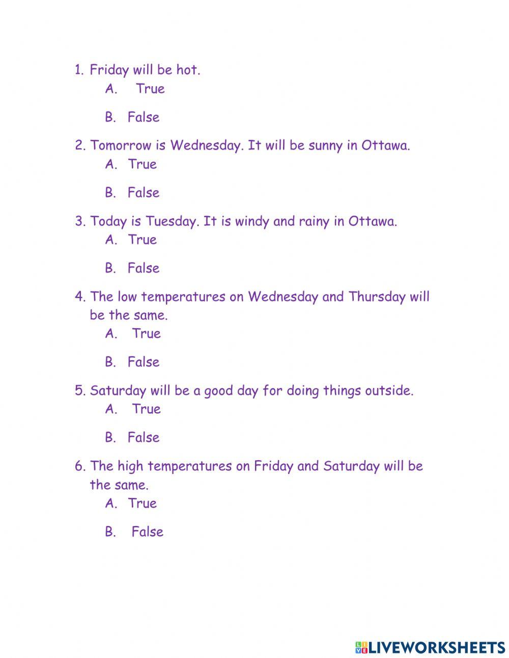 1074141 | Reading weather chart | teacher_97