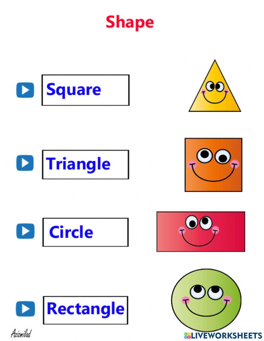 1075451 | Shapes | Azizmilad | LiveWorksheets