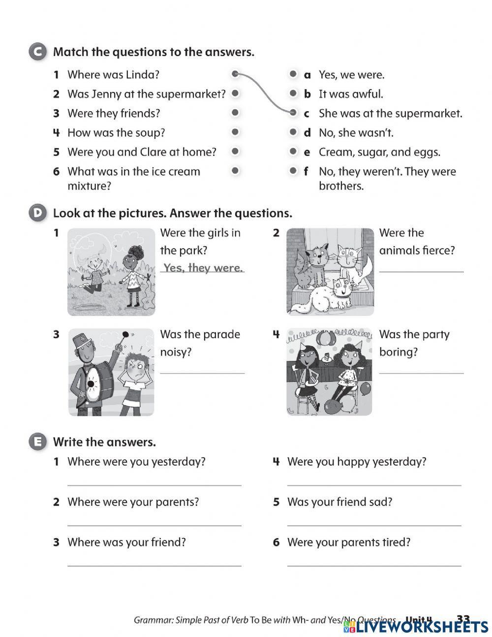 Interrogative w… | Free Interactive Worksheets | 1075458