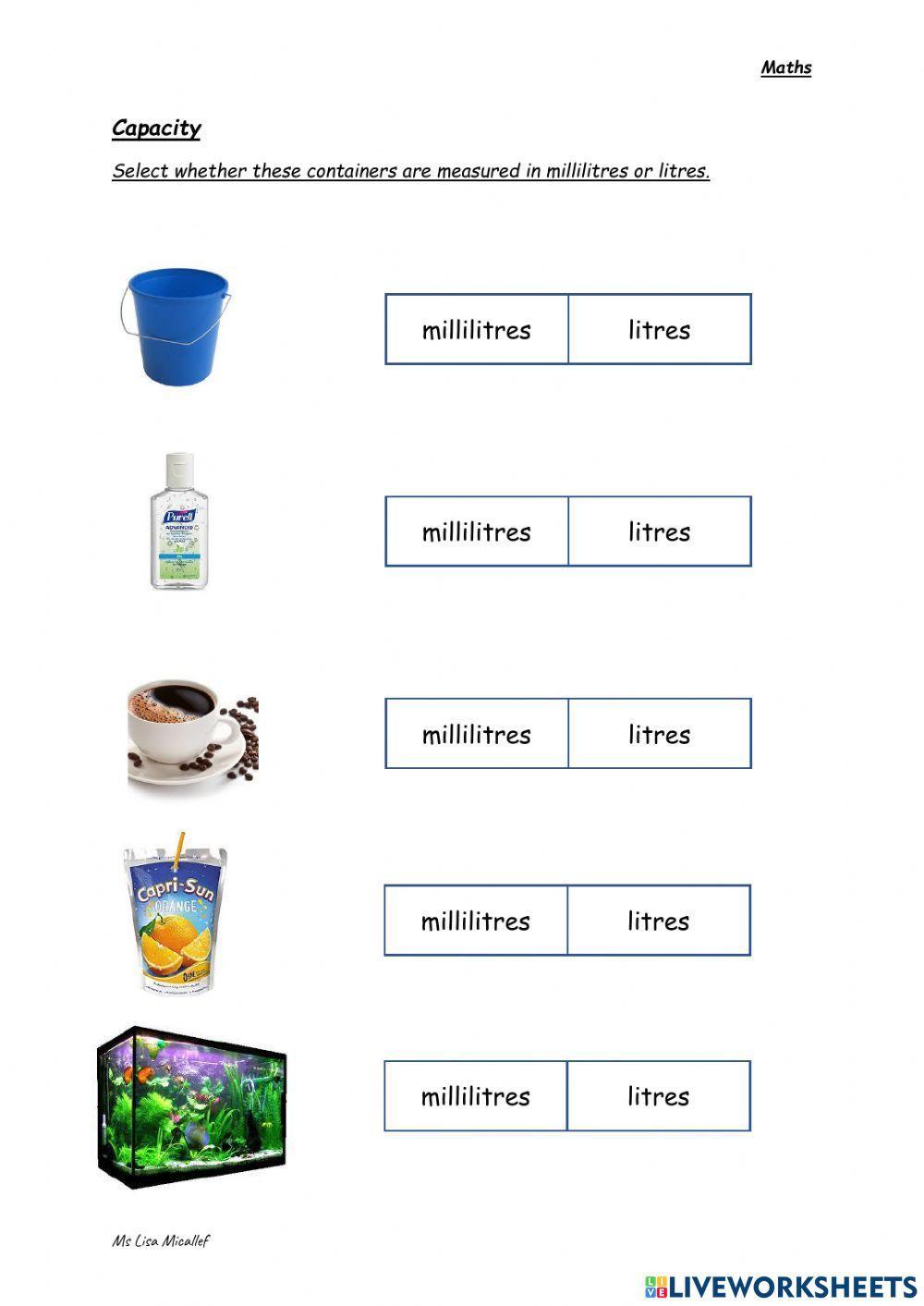 Liters And Mililiters Worksheet Live Worksheets 47 OFF Liters And Mililiters Worksheet Live Worksheets 47 OFF