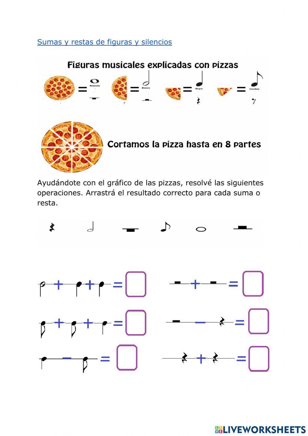 Sumas Y Restas De Figuras Y Silencios Musicales Worksheet Porn Sex Picture