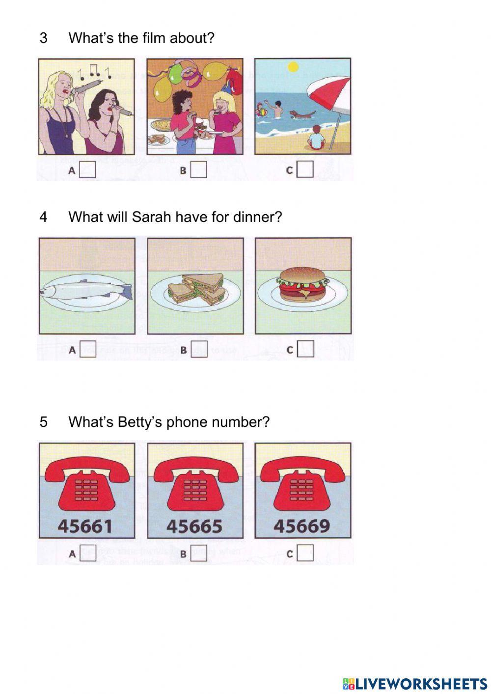 Flyers Listenin… | Free Interactive Worksheets | 5053287