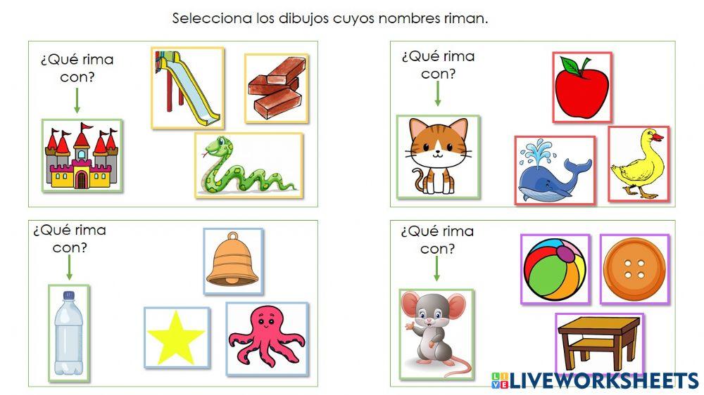 Rimas online exercise for 3EGB | Live Worksheets