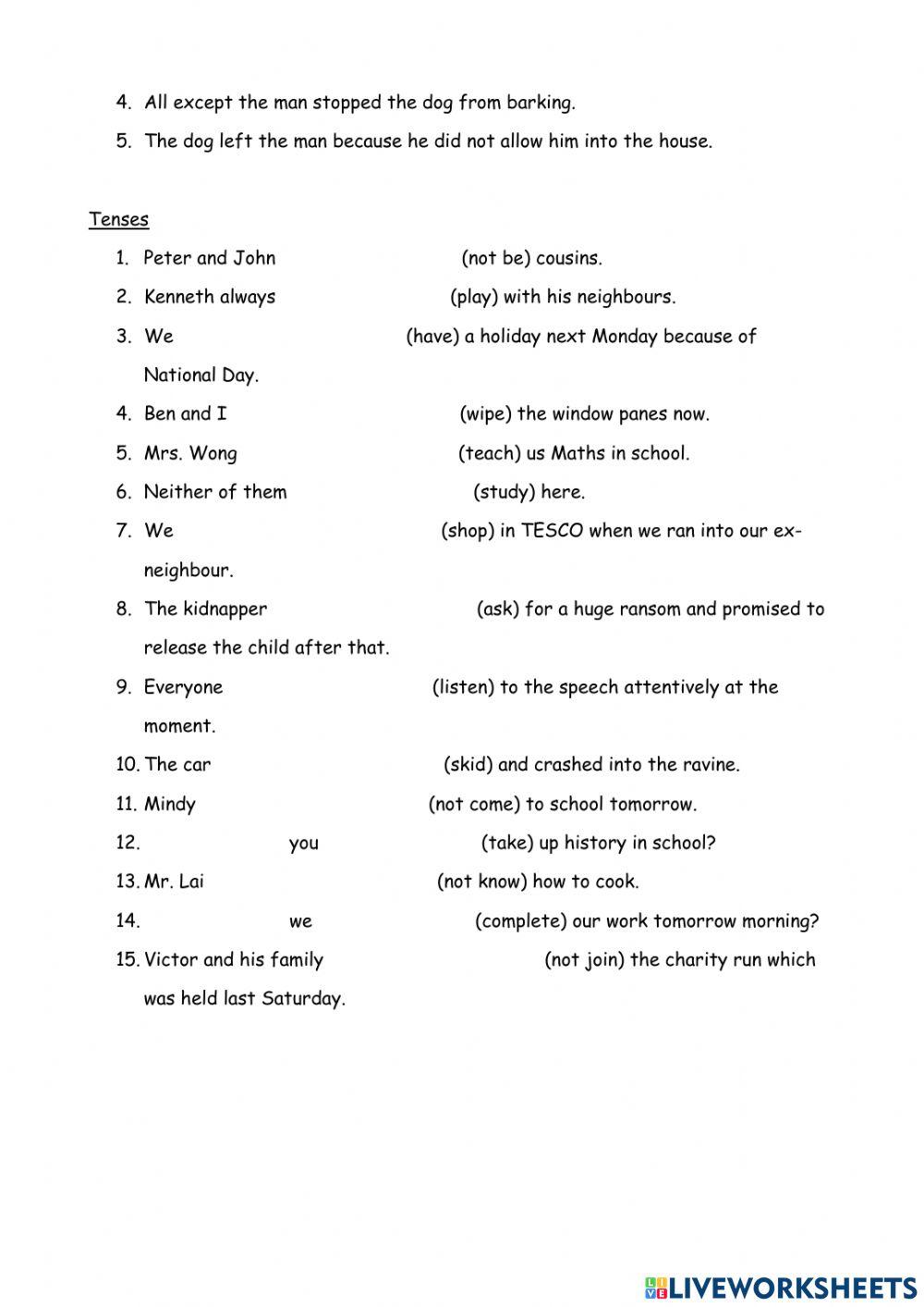 P6 Practice Paper 3 worksheet | Live Worksheets