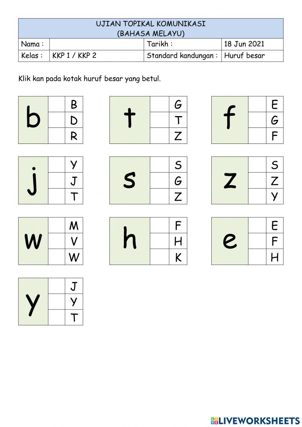 Huruf besar 1077810 | LEVIA ANAK VINCENT LOM | Live