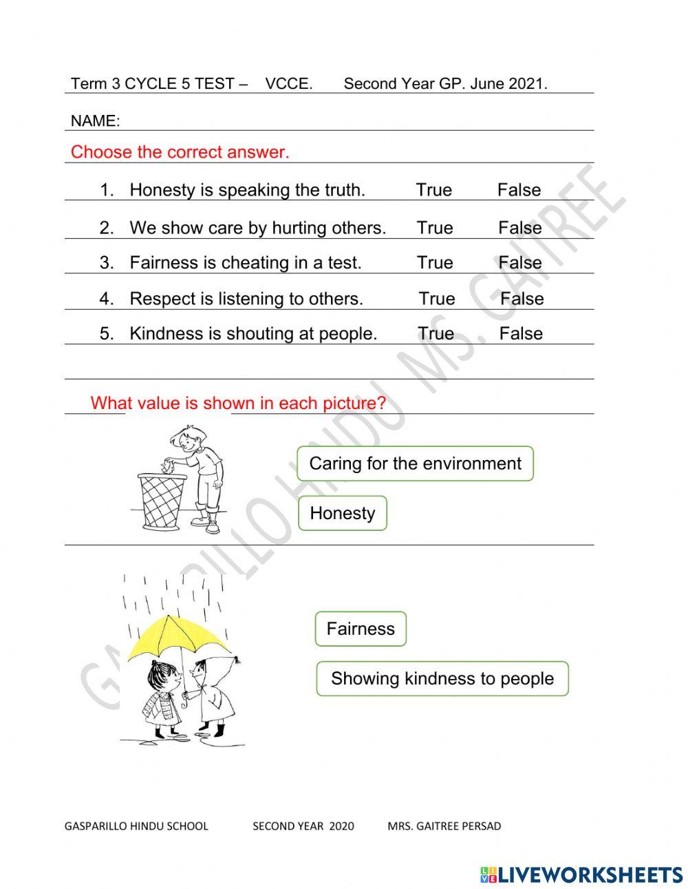 Vcce | Free Interactive Worksheets | 1078162