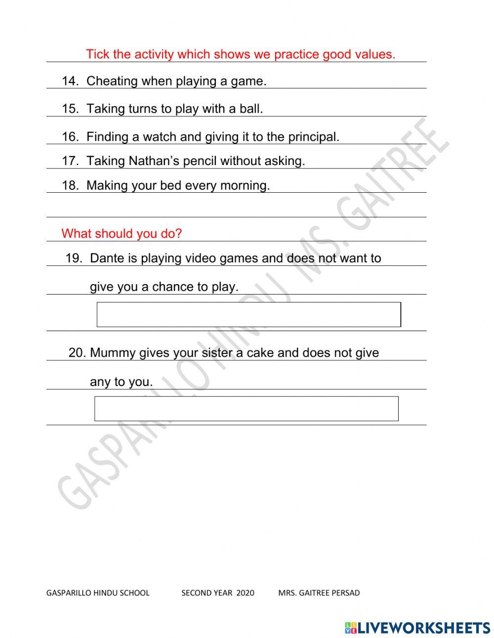 Vcce | Free Interactive Worksheets | 1078162
