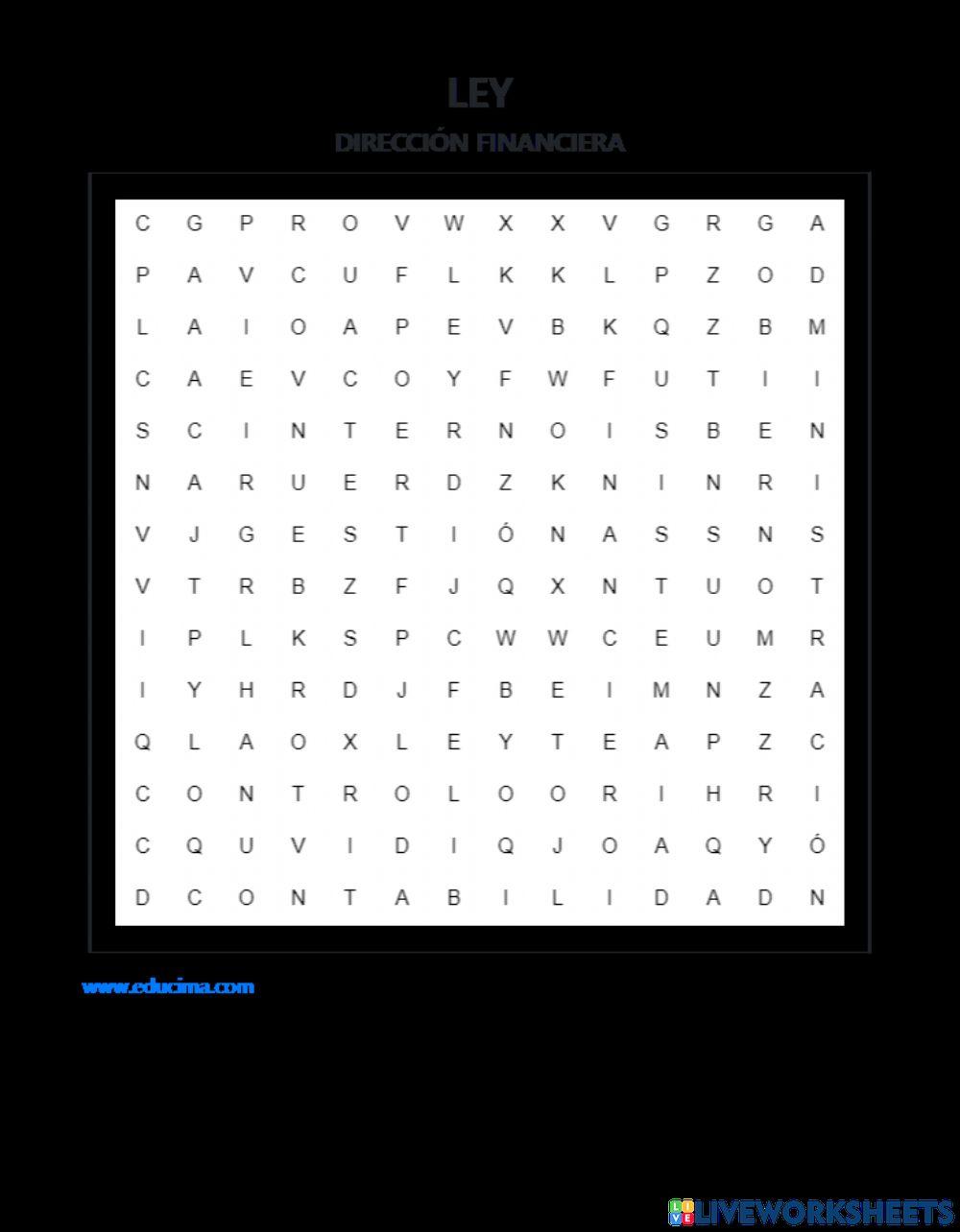 Ley worksheet | Live Worksheets