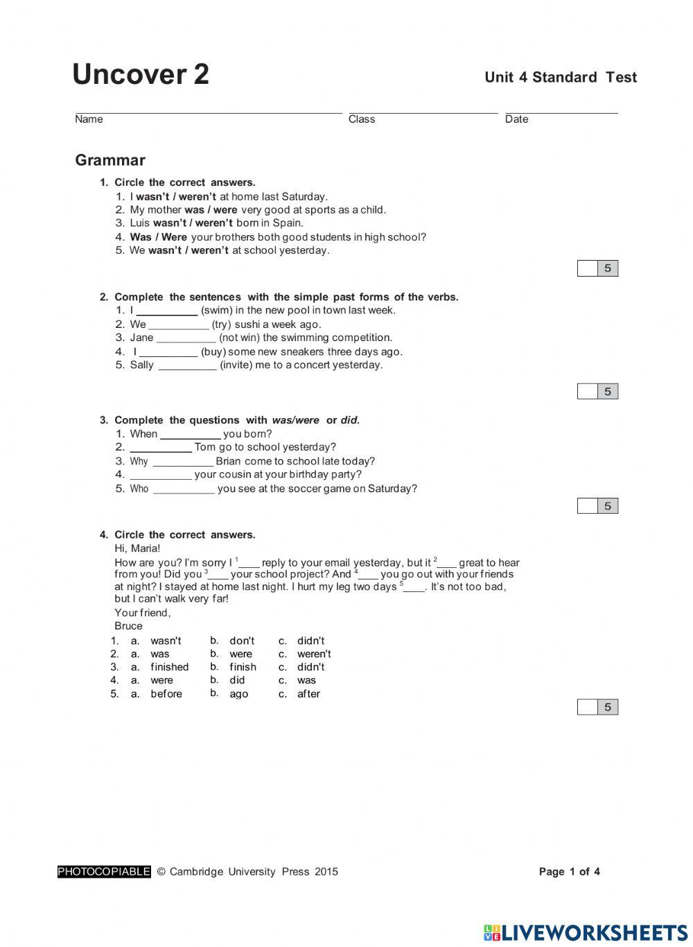 Past simple 6632939 | Alejandro Villegas | Live