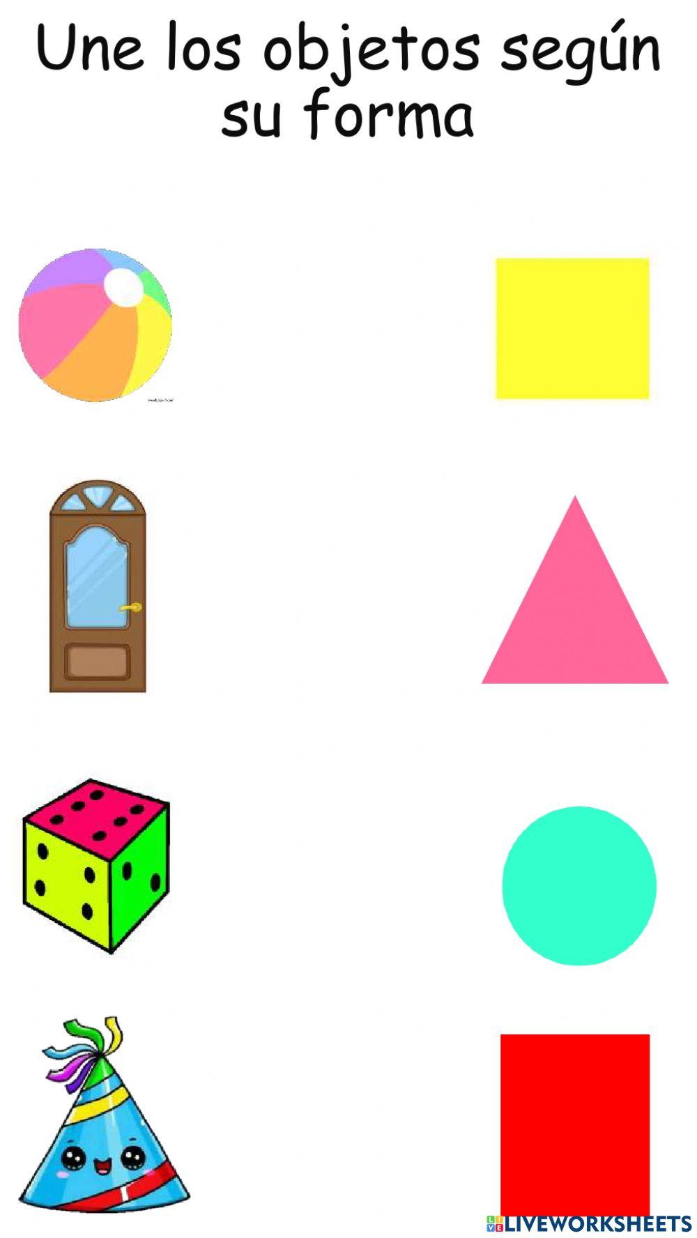 Pdf online worksheet: Formas | Live Worksheets