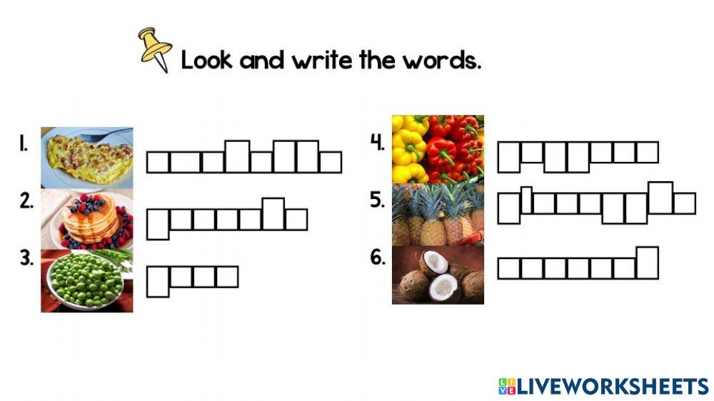 Food Please (2) worksheet | Live Worksheets