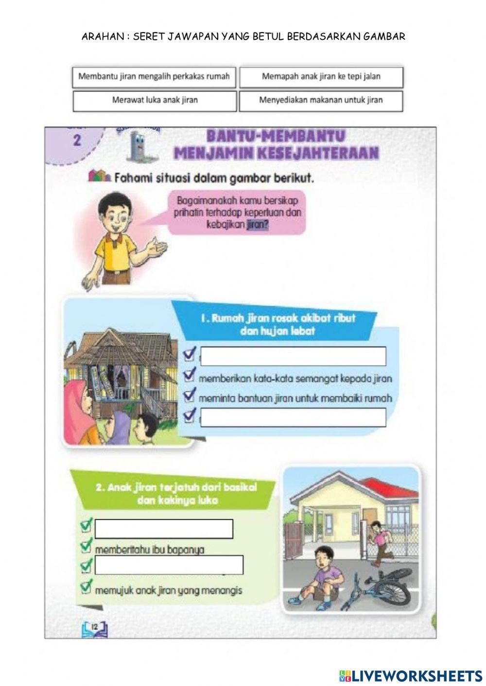 1079675 | Membantu Jiran | Arnyza | LiveWorksheets