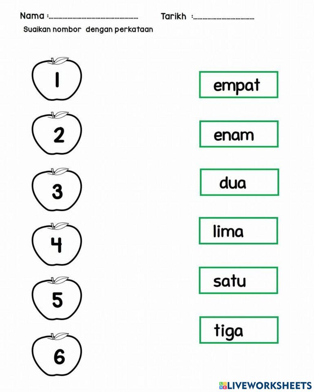 Number online worksheet for 2 | Live Worksheets