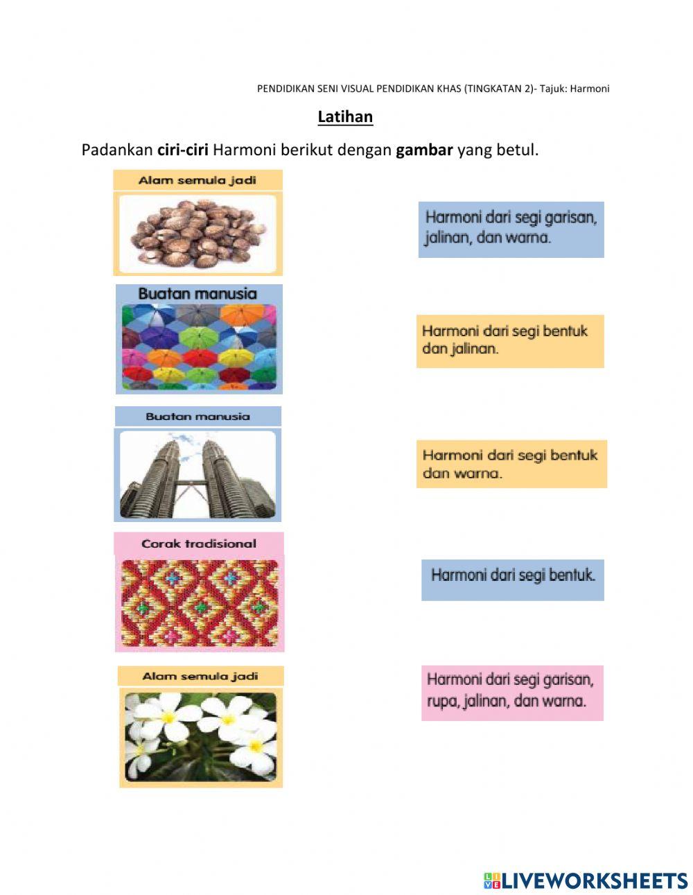 PSV T2 Harmoni worksheet | Live Worksheets