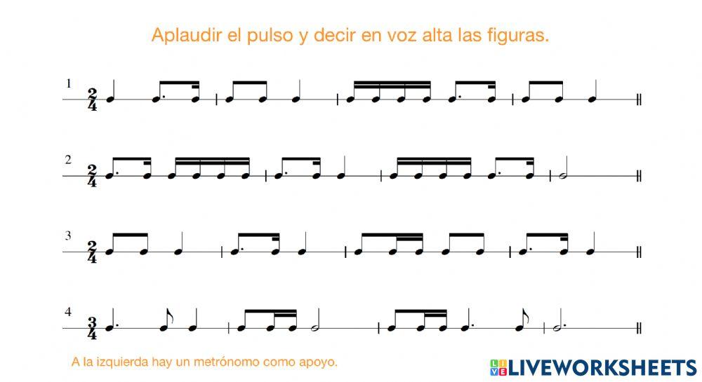 Rítmo interactive activity | Live Worksheets