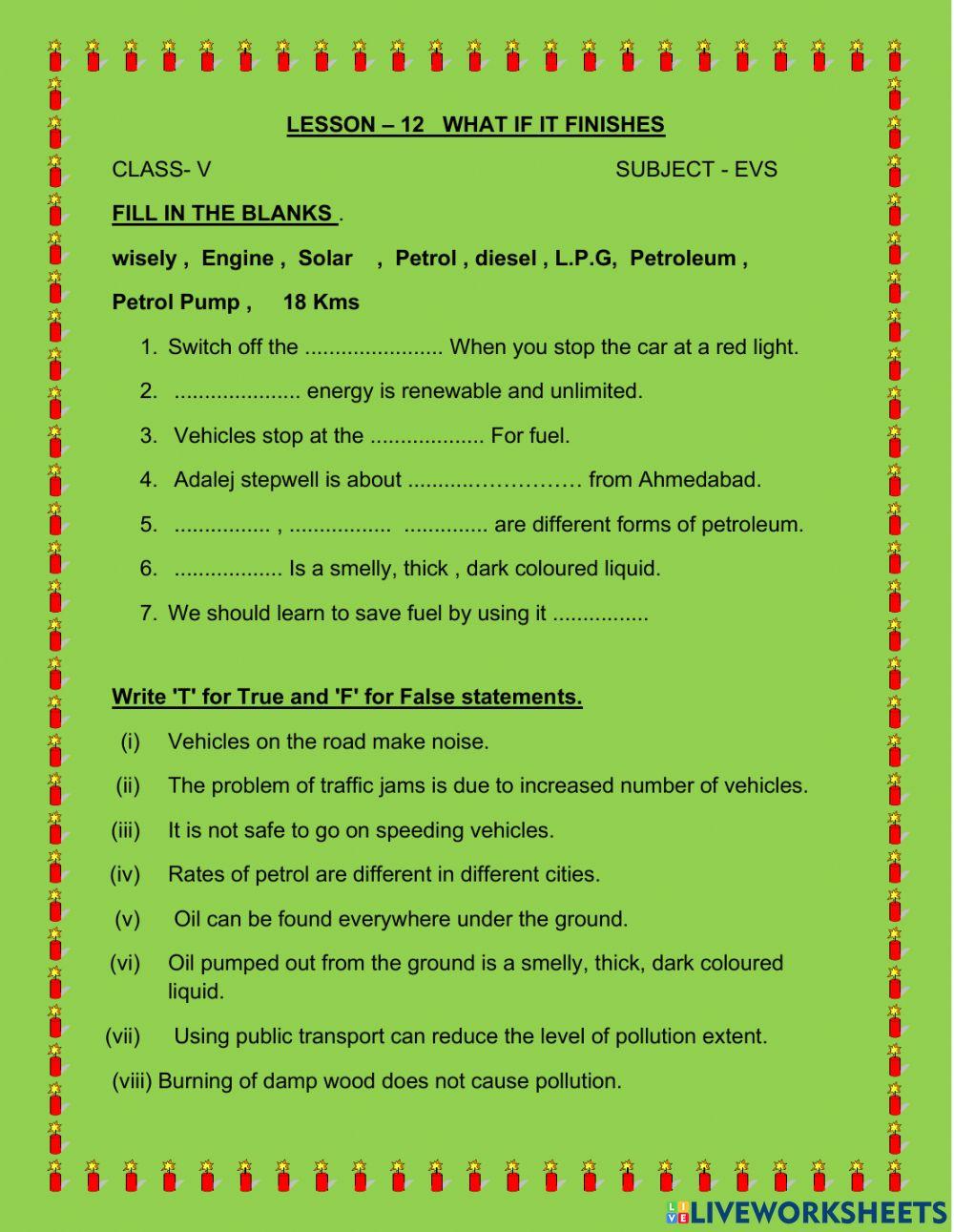5055788 | LESSON 12 LIVE WORK SHEET WHAT IF IT FINISHES