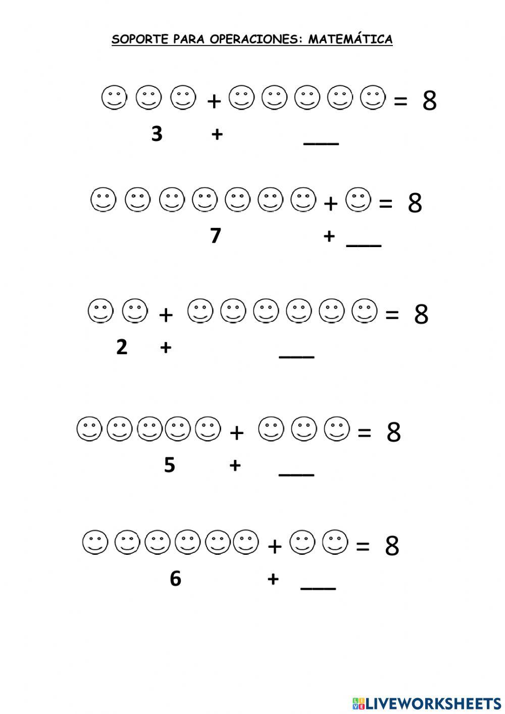 Sumas online exercise for 2do - 3ro | Live Worksheets