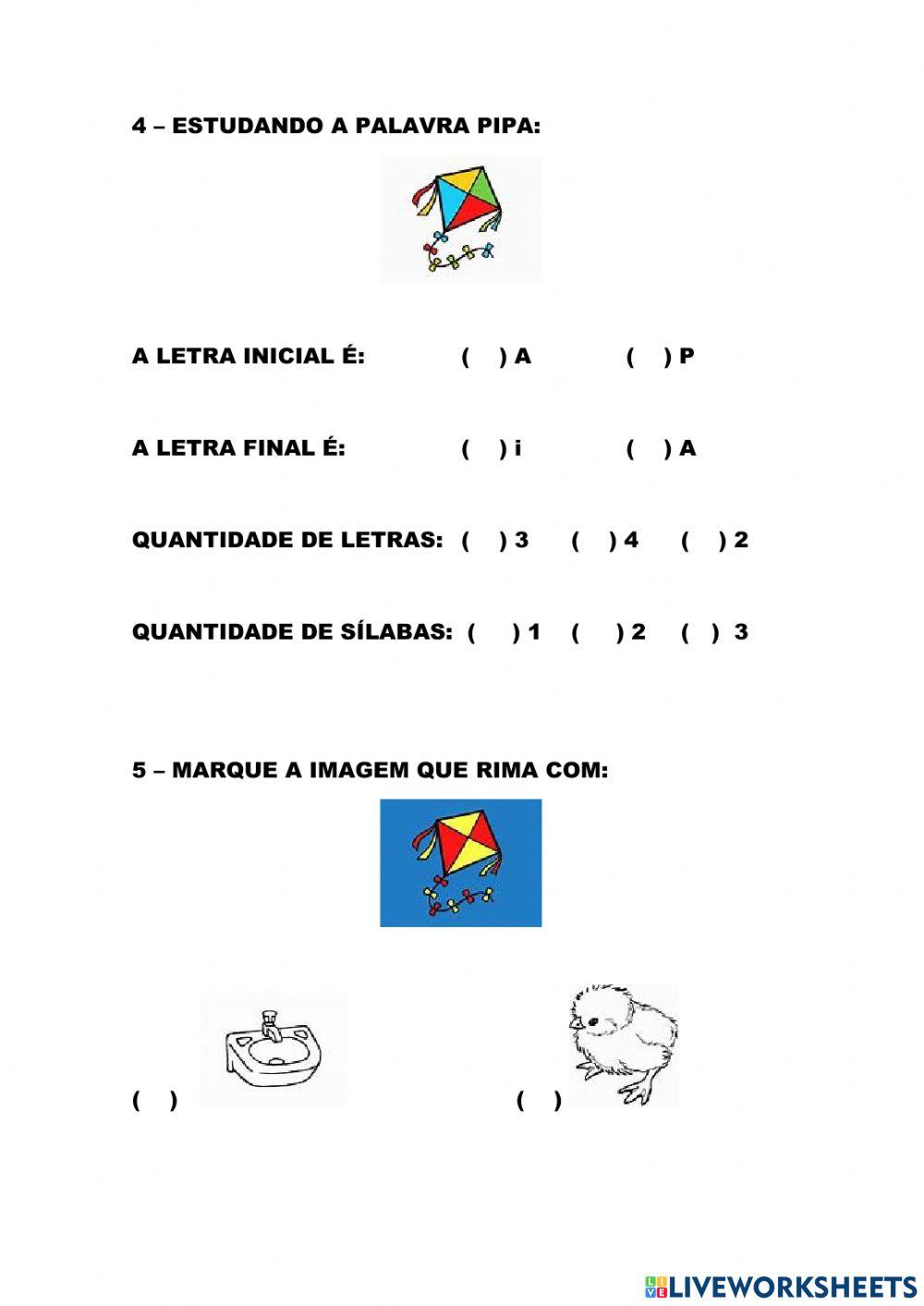 Pipa exercise | Live Worksheets