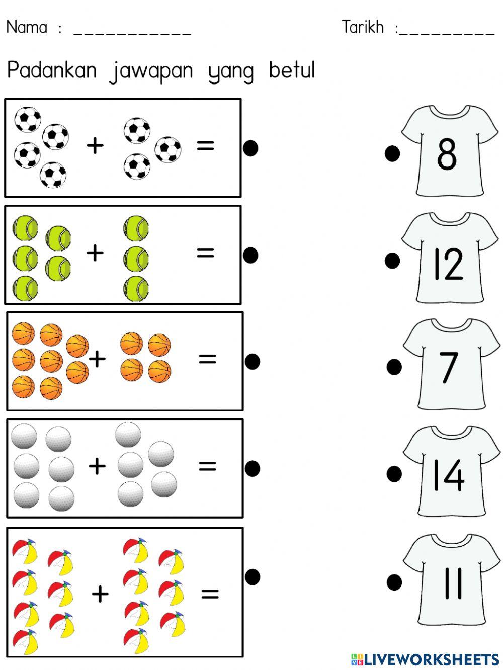 1082642 | Tambah | azlia | LiveWorksheets