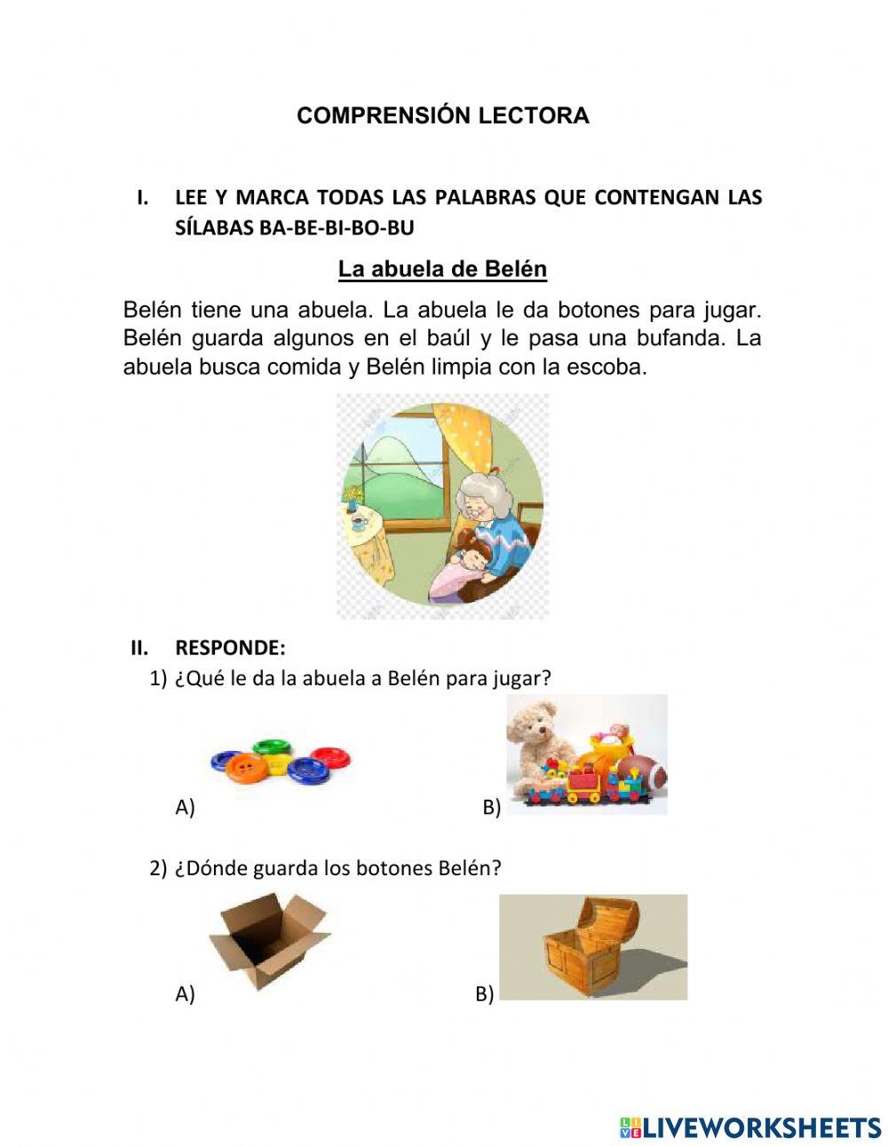 Letra B | Free Interactive Worksheets | 1082750