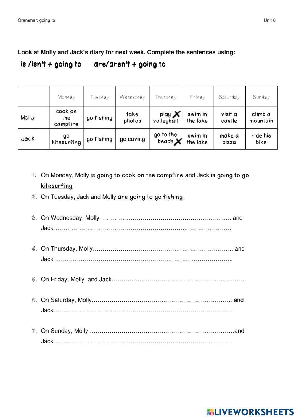 Going to affirm… | Free Interactive Worksheets | 6632238