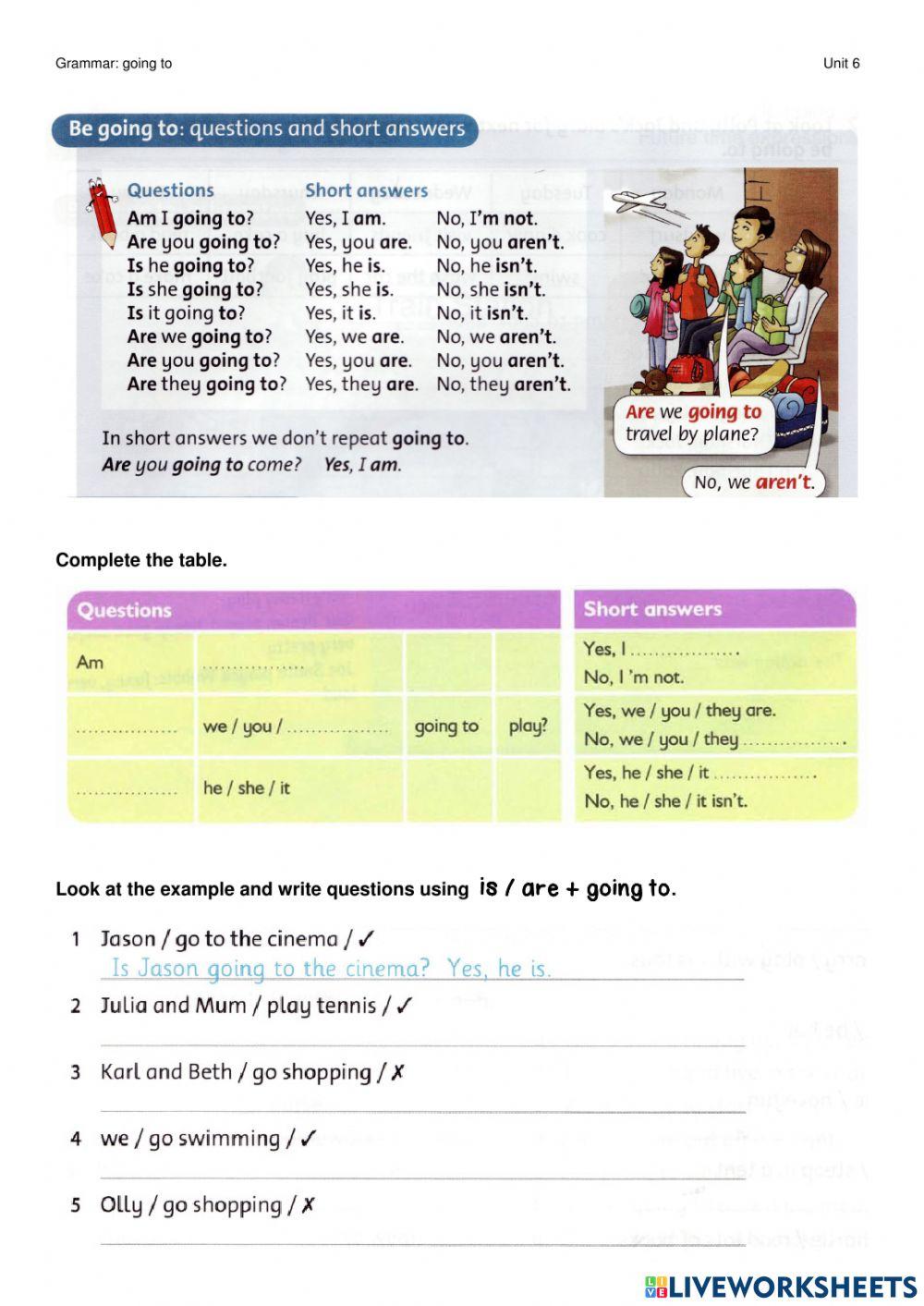 Going to affirm… | Free Interactive Worksheets | 6632238