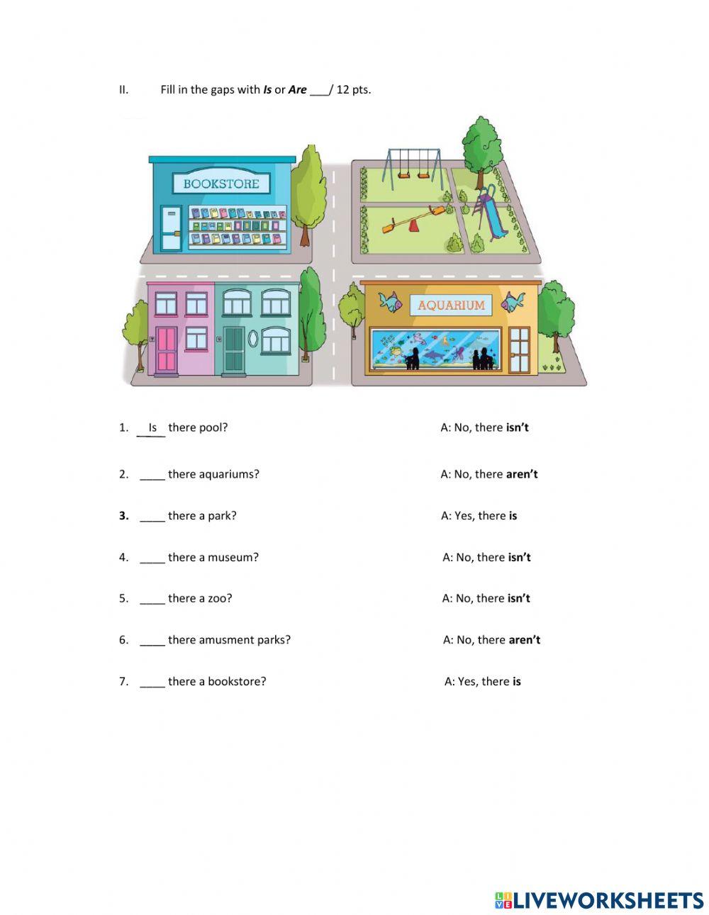 Unit 4 My Hometown worksheet | Live Worksheets