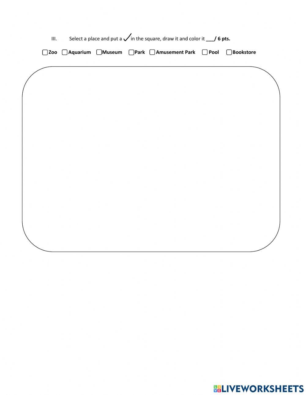 Unit 4 My Hometown worksheet | Live Worksheets