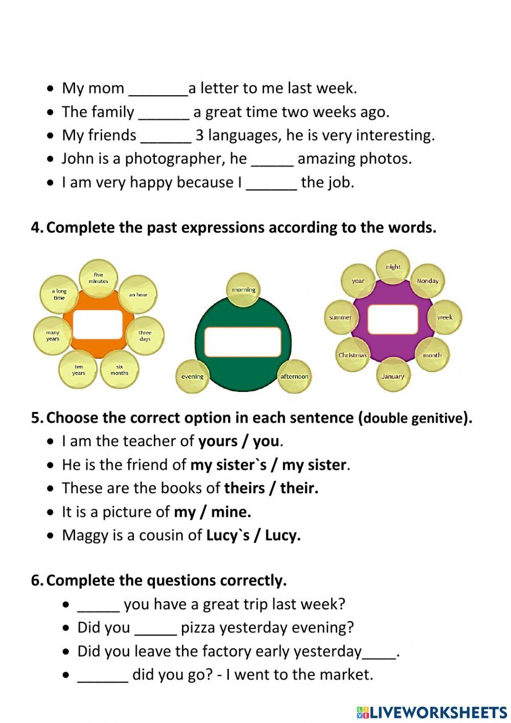 English quiz worksheet | Live Worksheets