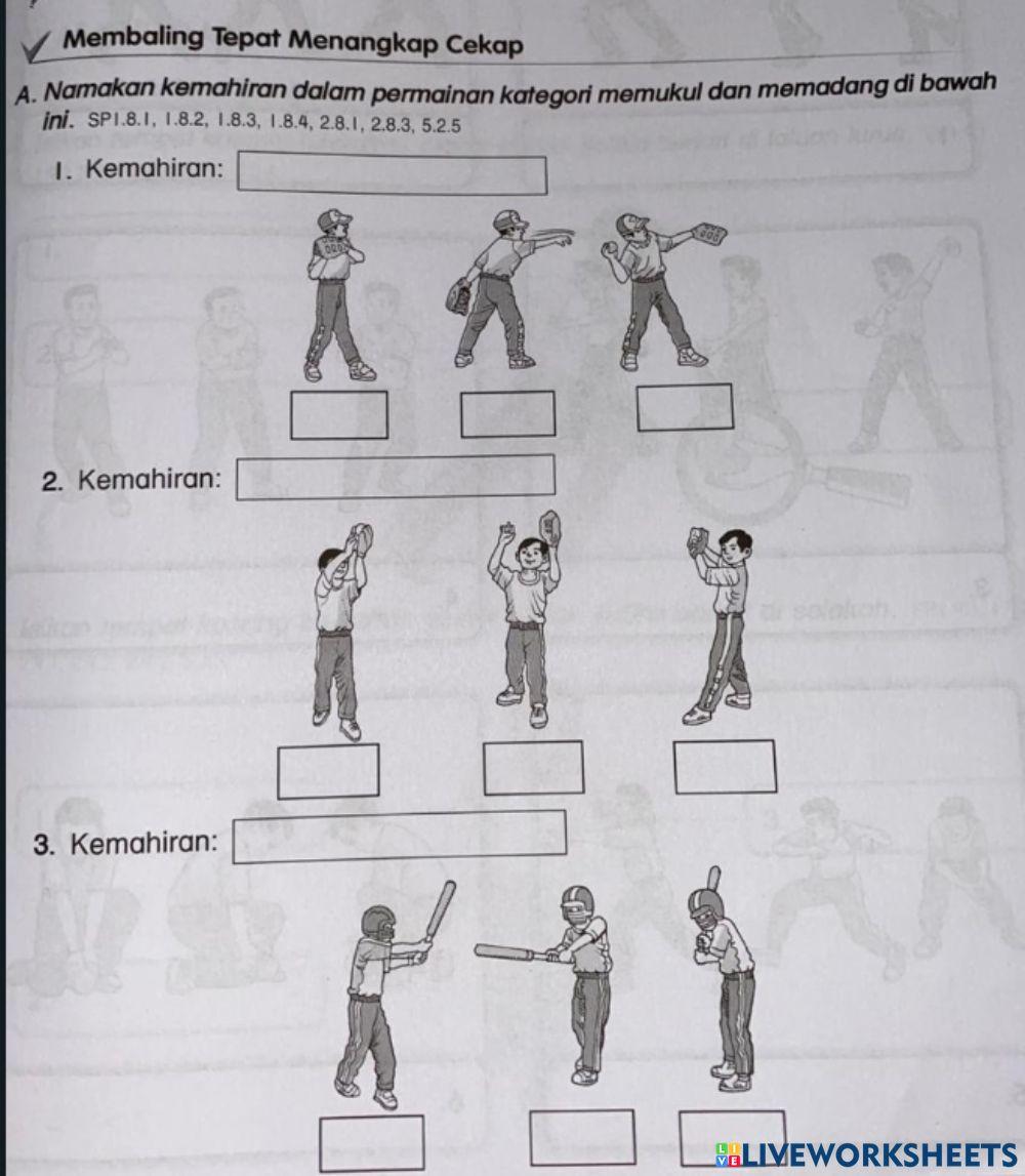 Pemukul tepat pemadang cekap worksheet | Live Worksheets
