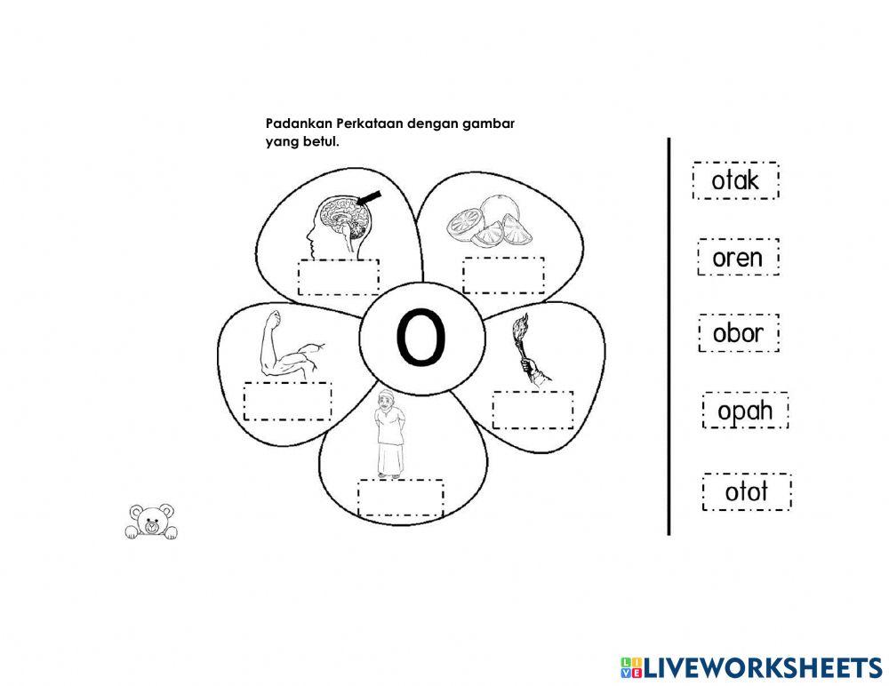 Vokal i worksheet | Live Worksheets