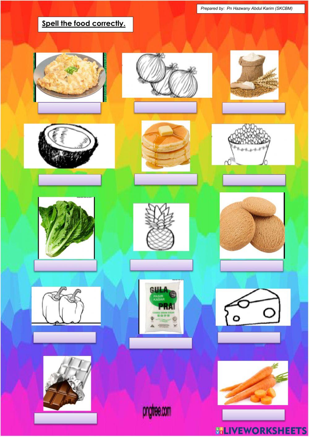 Food please activity | Live Worksheets