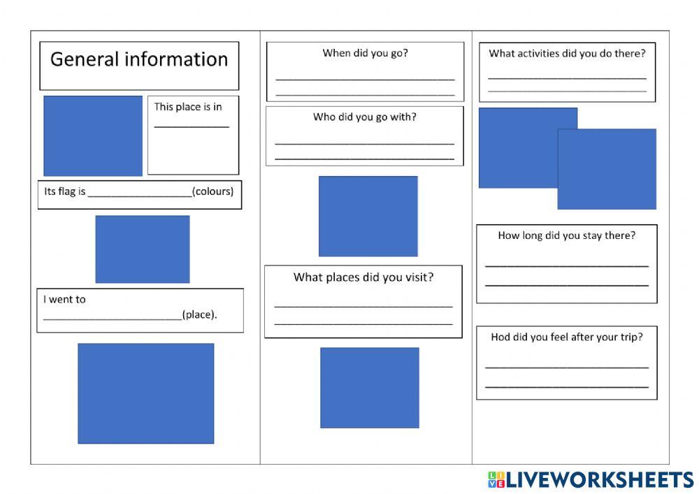 Leaflet draft worksheet | Live Worksheets