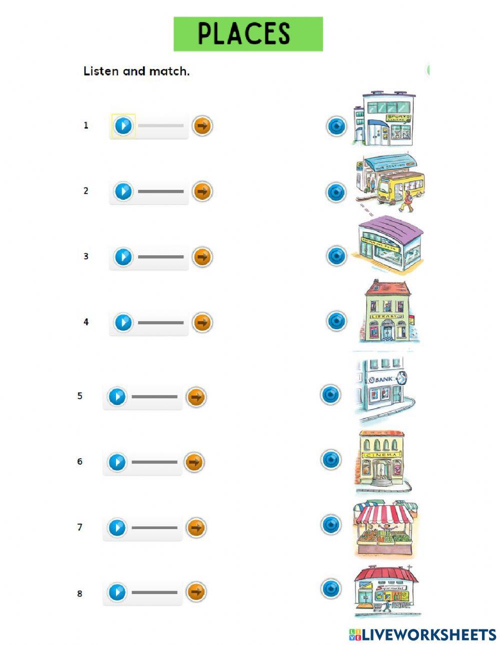 Places 1410 | Aapaza | Live Worksheets