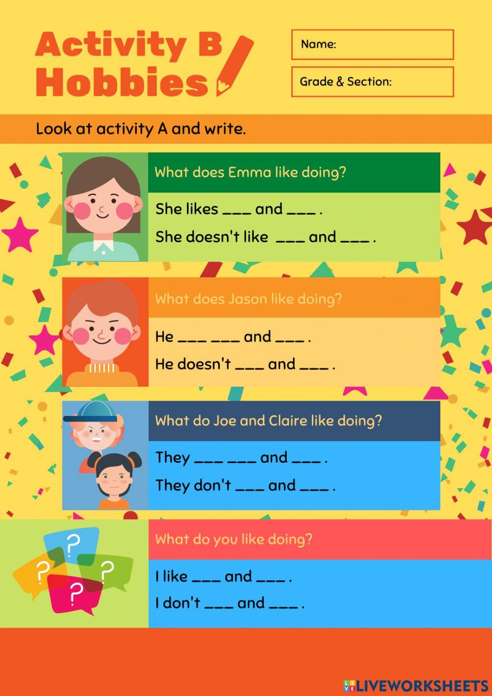 Activity 2 1085681 | Syifany | LiveWorksheets