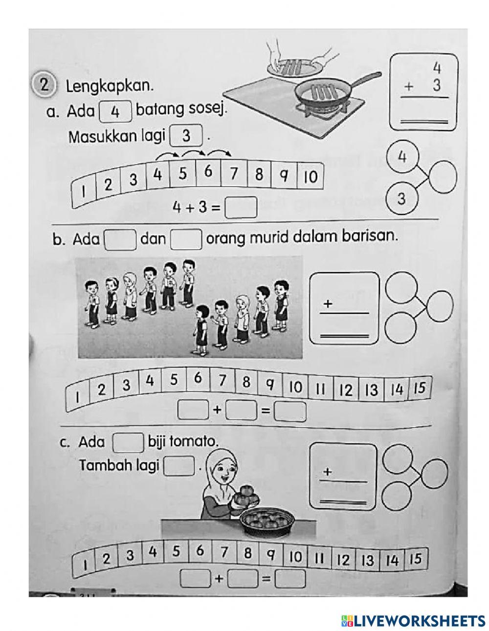 Tambah : Mengenali perbendaharaan kata yang relevan untuk konsep tambah ...