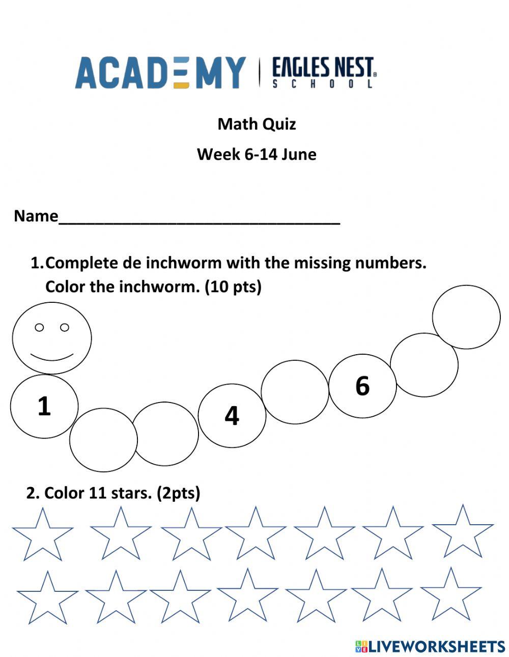 Academy Quiz 1086300 | Emely Macias | Live Worksheets